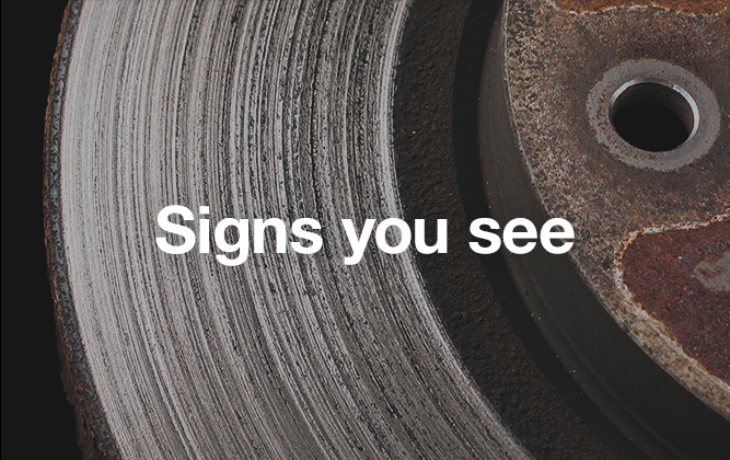 Worn Brake Discs